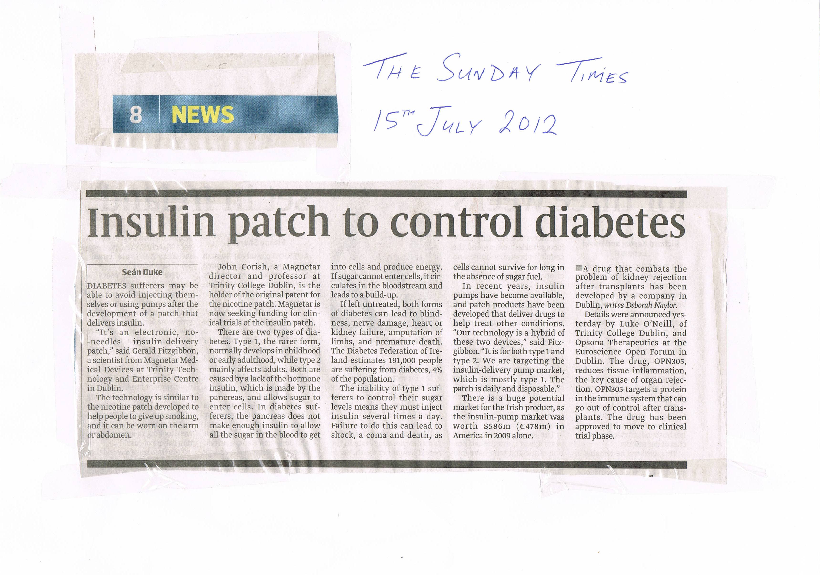 Insulin Patch – Science Spinning